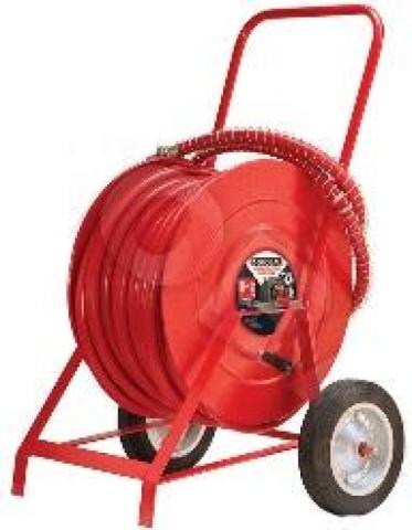 50m Semi-Rigid Fire Hose Reel Trolley | Dusara